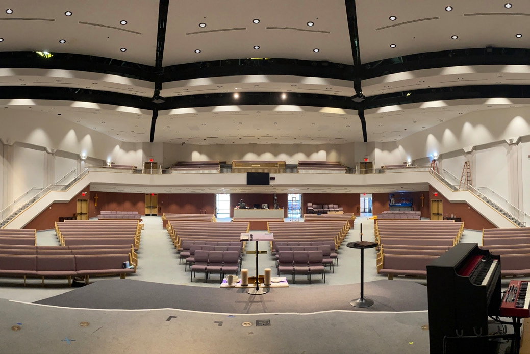 New Covenant Church Worship Center Lighting Retrofit